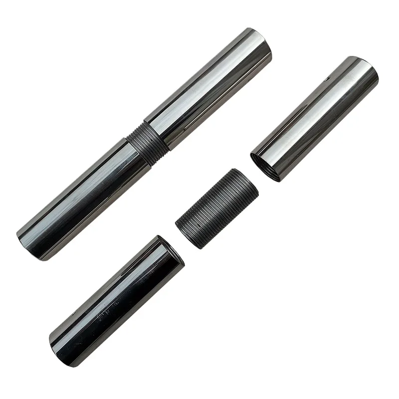 Kung-Fu-Stick-Connecting-Pipe-Stainless-Steel-Screw-Link-Red-Tasselled ...