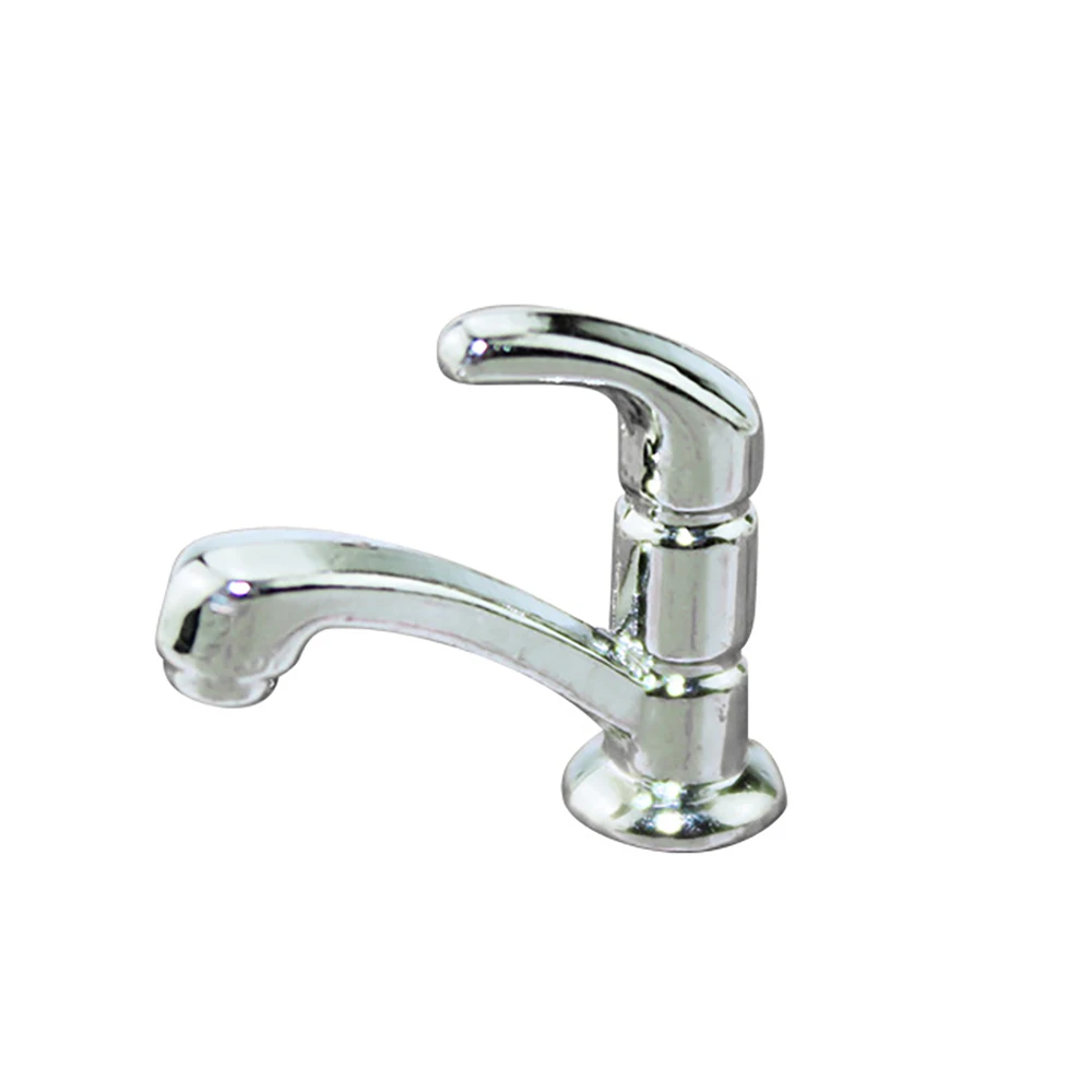 1pcs 1/12 Doll House Miniature Alloy Faucet Simulation Water Tap Model ...