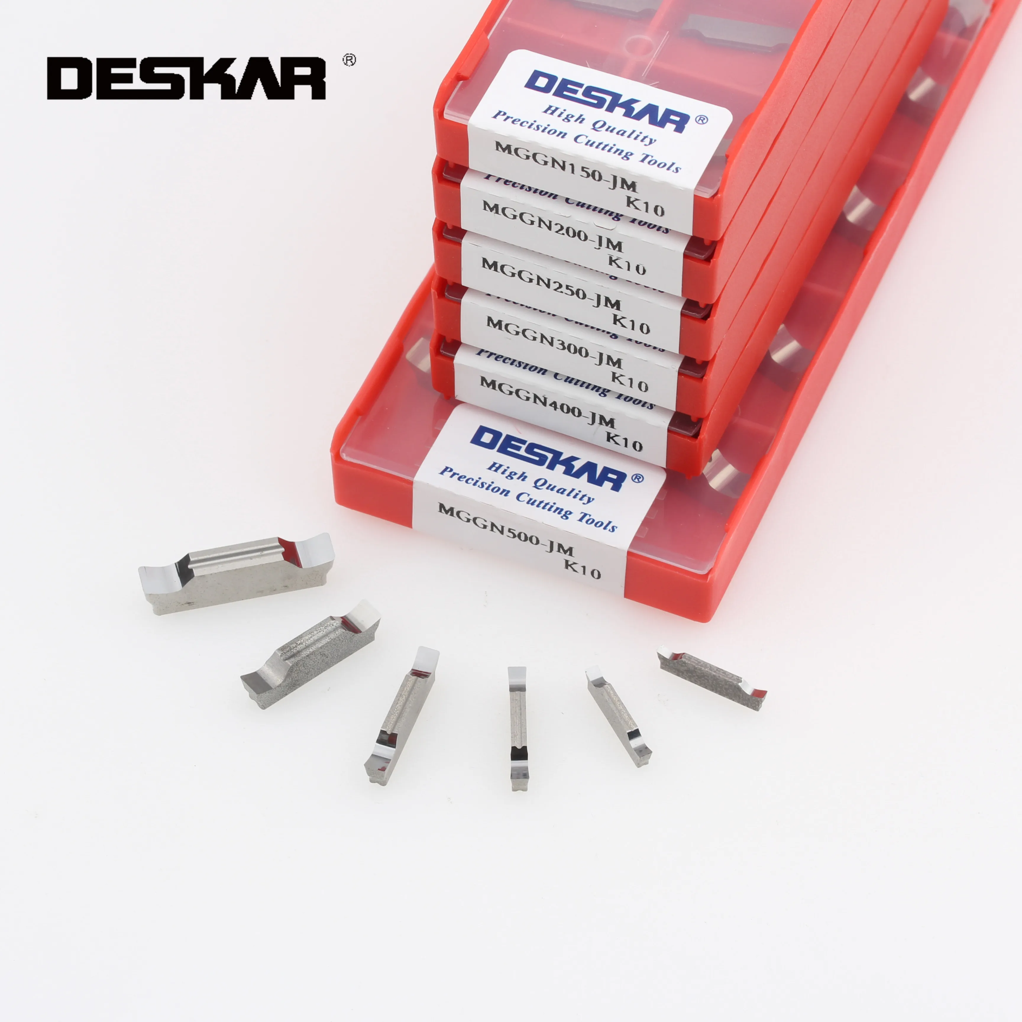10PCS DESKAR MGGN150 200 250 300 400 500 JM K10 Grooving Inserts Turning Tools CNC Lathe Groove ...