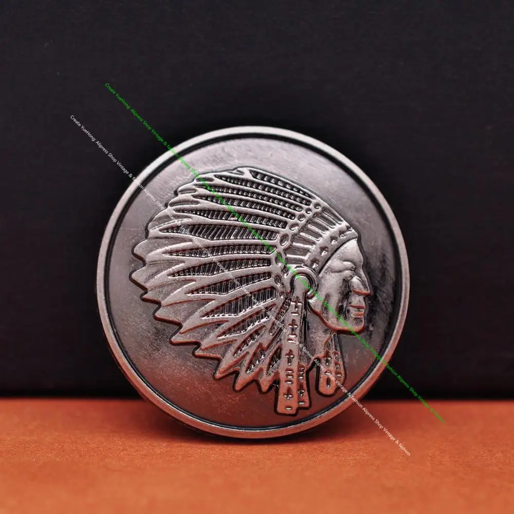 Nickel Coin Concho Screwback | Nickel Saddle Decor | Indian Head Coin ...
