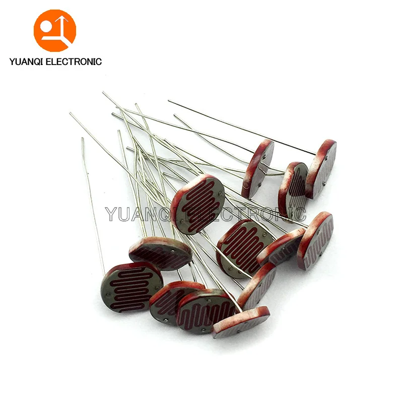 5pcs 12528 Light Dependent Resistor Ldr 12mm Photoresistor ...