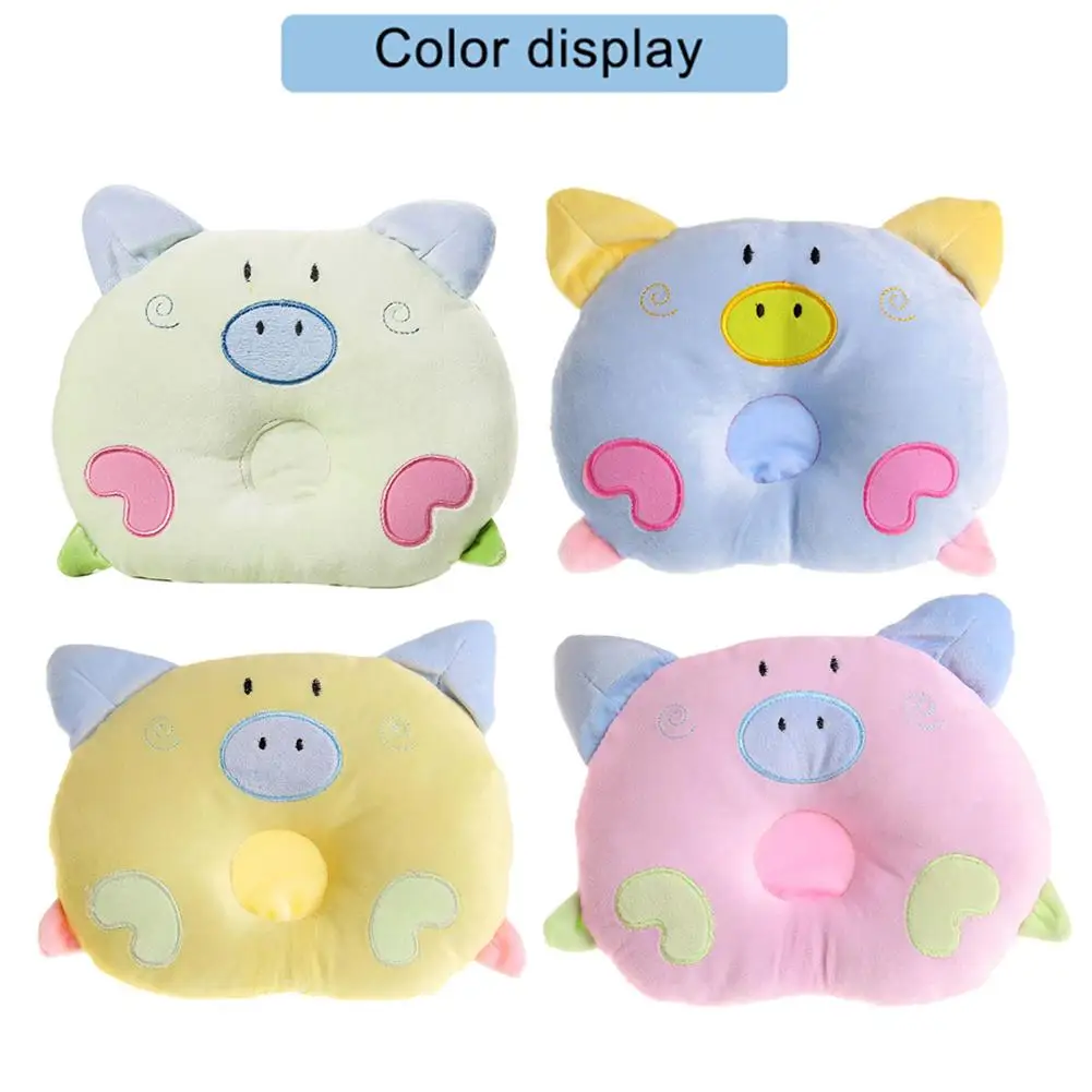 Newborn Baby Positioning Pillow Pig Pattern Velvet Infant Pillow Flat ...