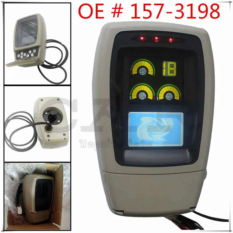 모니터 게이지 패널 157 3198, CAT Caterpillar 320C 312C 315C 318C 굴삭기 모니터 디스플레이 ...