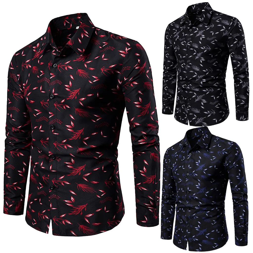 Chemise à manches longues pour hommes, modèle décontracté, col montant, bouton, mode, haute ...