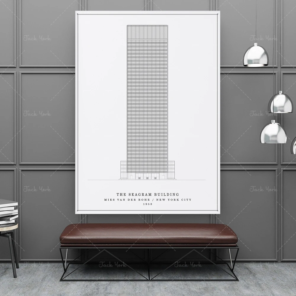 Mies Van Der Rohe Seagram Building Plan