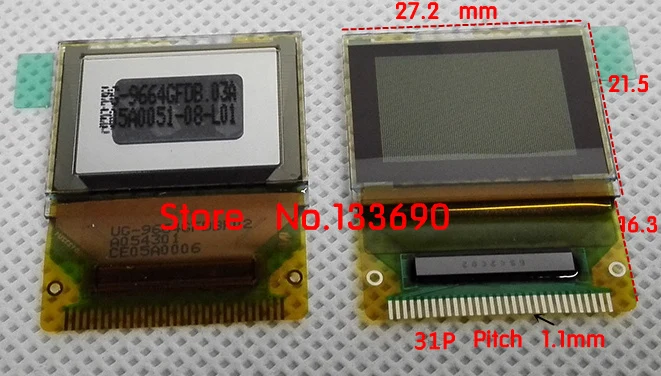 3.3v 0.95 inch Three Colors SPI Serial 8-bit Parallel Port OLED Screen ...