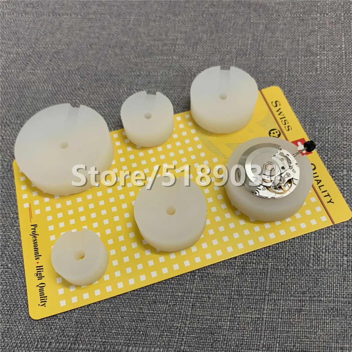 6pcs/Set rubber Watch Movement Holder Fixed Base Multi Function For ...