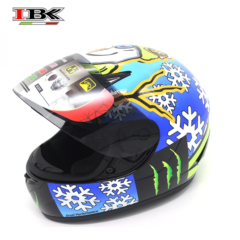 IBK Full Face Racing Moto Helmet Men/Women Open Face Casco Cool Style protective four season ...