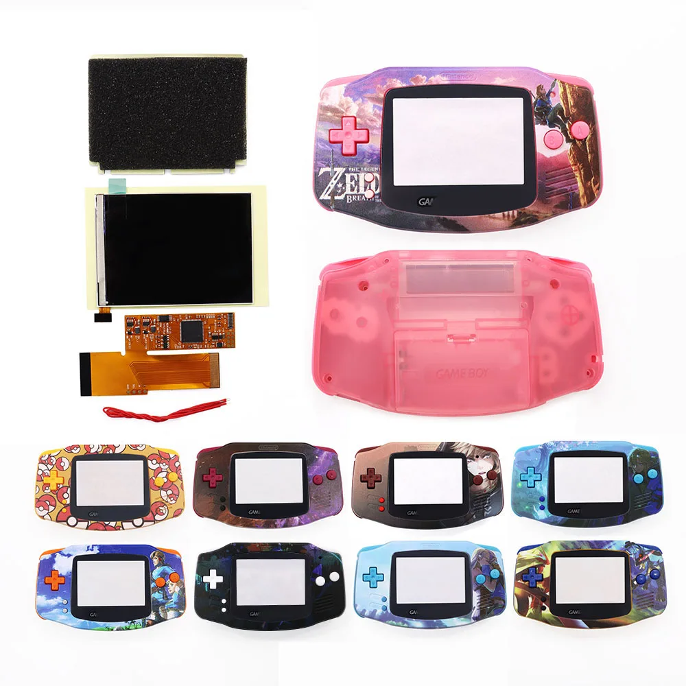 Uv Customed Printed Gba Pre-cut Housing Ips V2 Backlight Lcd Kits 10 ...