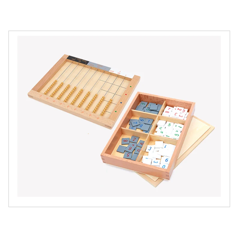 Montessori Multiplication Learning Resource For Kids Wood Flat Bead ...