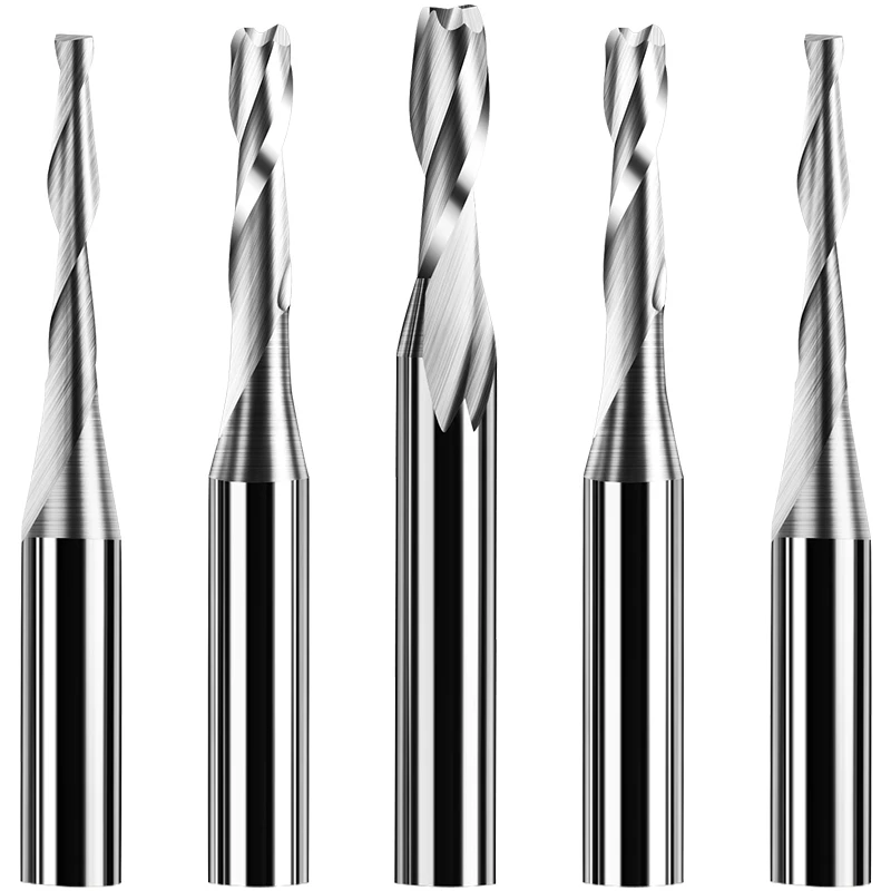 CNC-router-bit-engraving-bit-3-175-shank-Two-Flute-Spiral-end-mill-for ...