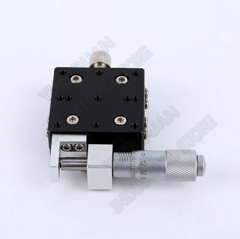 40*40mm X Axis Manual Displacement Cross Roller Guide Way Linear Stage ...