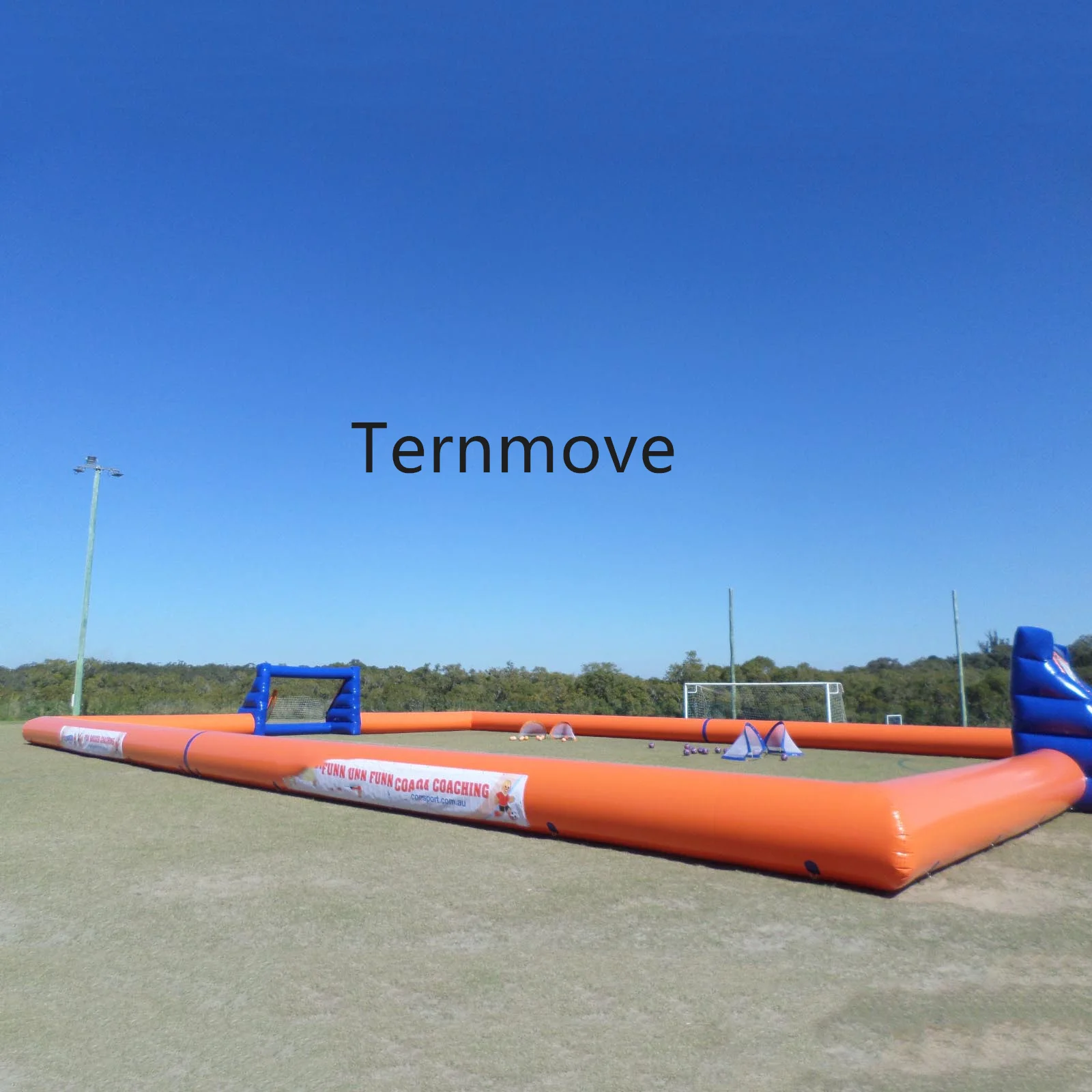 Free Shipping Giant Inflatable Soccer Field For Kids,kids Inflatable ...