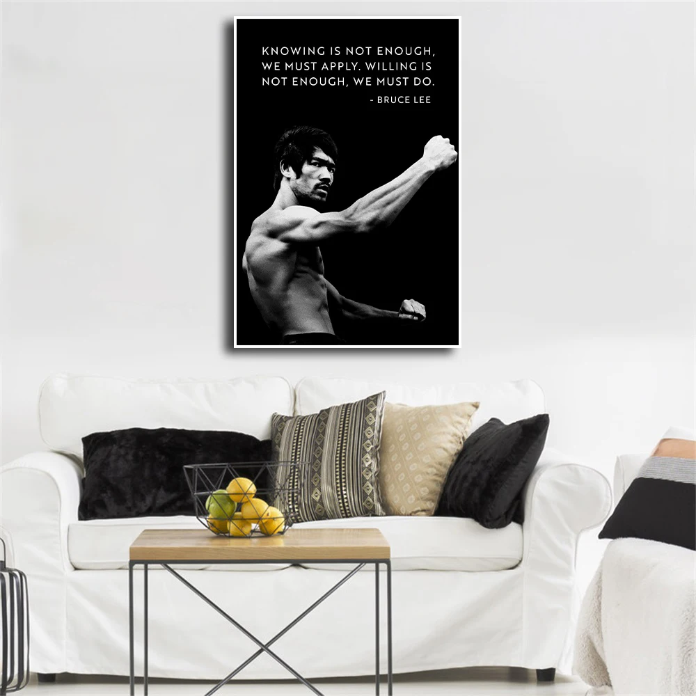 Bruce Lee Motivational Poster