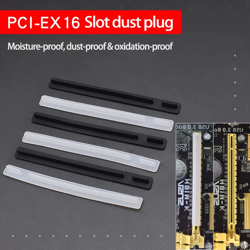 Pcie X16 Slot Dust Plug Silicone Interface Case Anti-dust Cover ...