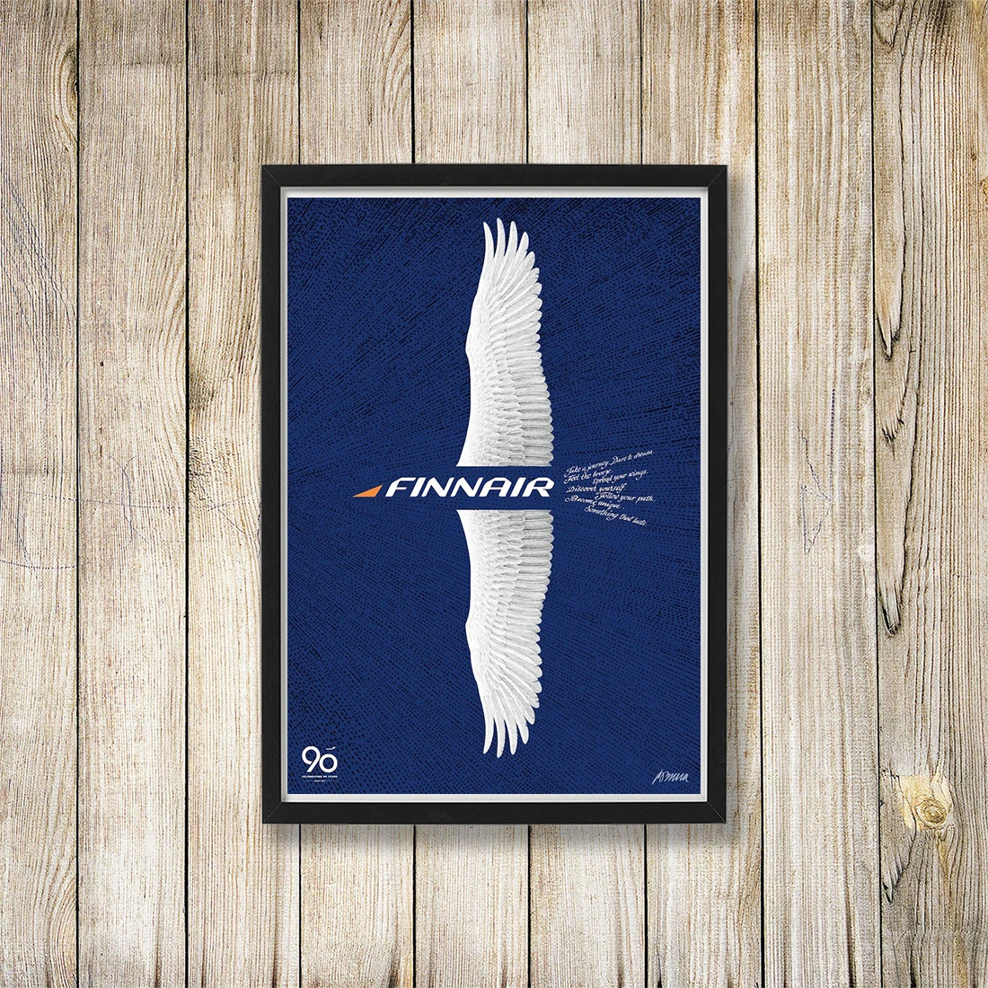 Retro Travel Posters Finnair Finland Airline Canvas Painting Vintage ...