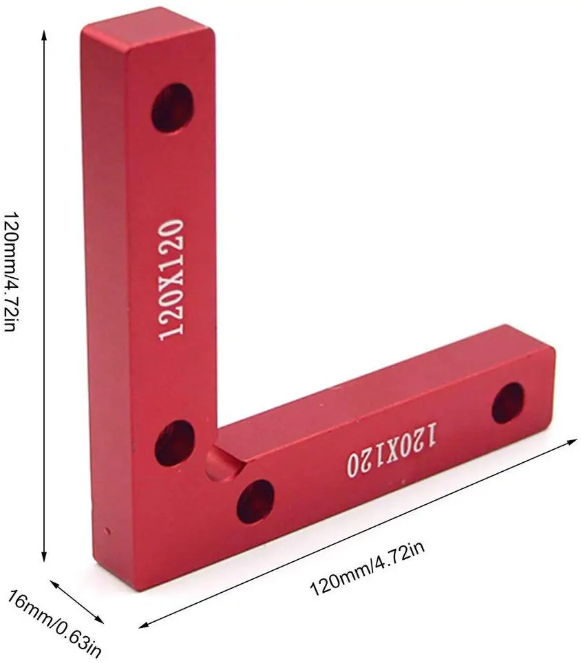 Right Angle L-Shaped Positioning Ruler 90 Degrees Drill Guide Hole ...