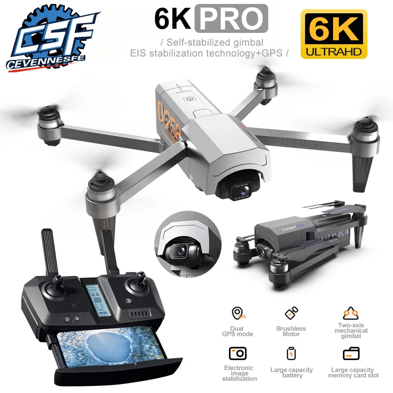 2021 NEW HR i1 Drone 6K HD Camera Quadcopters GPS FPV Drone With Two ...
