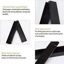 12 pcs 21x4x2cm Rectangle Cardboard Jewelry Set Box for Ring Necklace ...