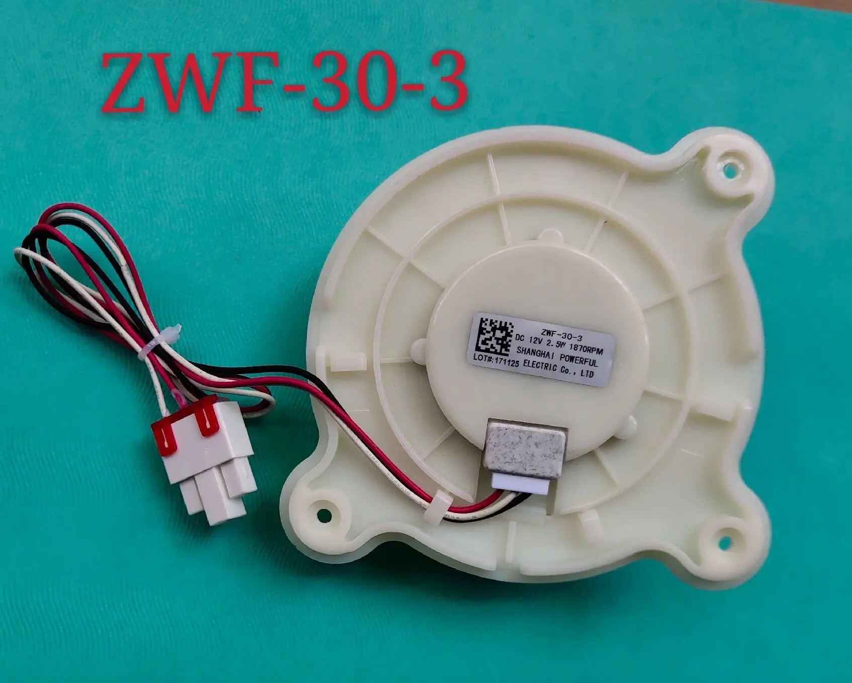 refrigerator cooling fan New Original ZWF-30-3 DC12V 2.5W 1870RPM for ...