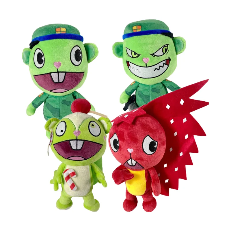 28CM Kawaii Happy Tree Friends Plush Toy Anime HTF Flippy Stuffed Dolls ...