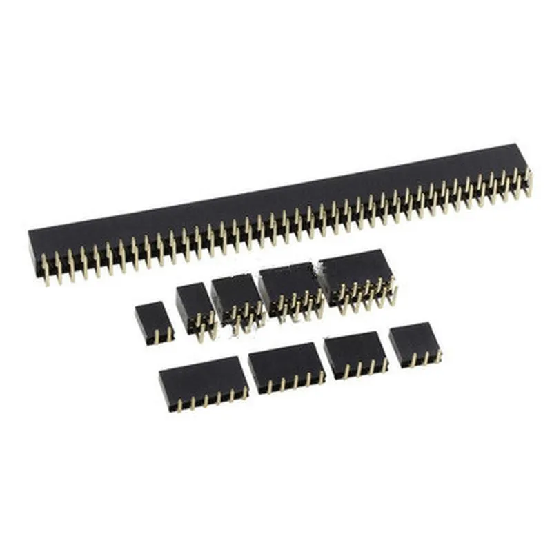10PCS 2X3 4 5 6 7 8 10 20 40 PIN Double Row Right Angle Female Pin 10PCS 2X3 4 5 6 7 8 10 20 40 PIN Double Row Right Angle Female Pin