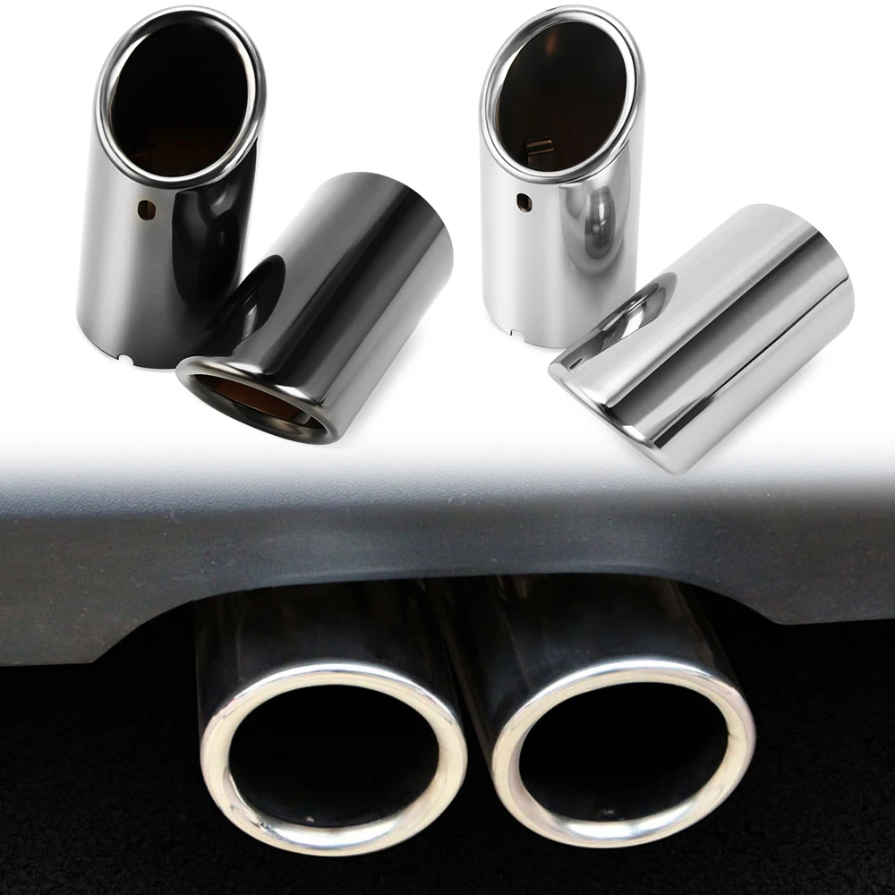 2pcs Car Exhaust Tip Muffler Pipe Cover For Audi A4 B8 A3 A1 Q5 Auto ...