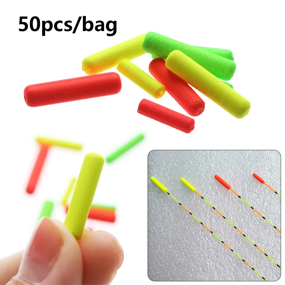50-Pcs-Bag-Light-Weight-Cylinder-Foam-Floats-Ball-Oval-Floats-Beads ...