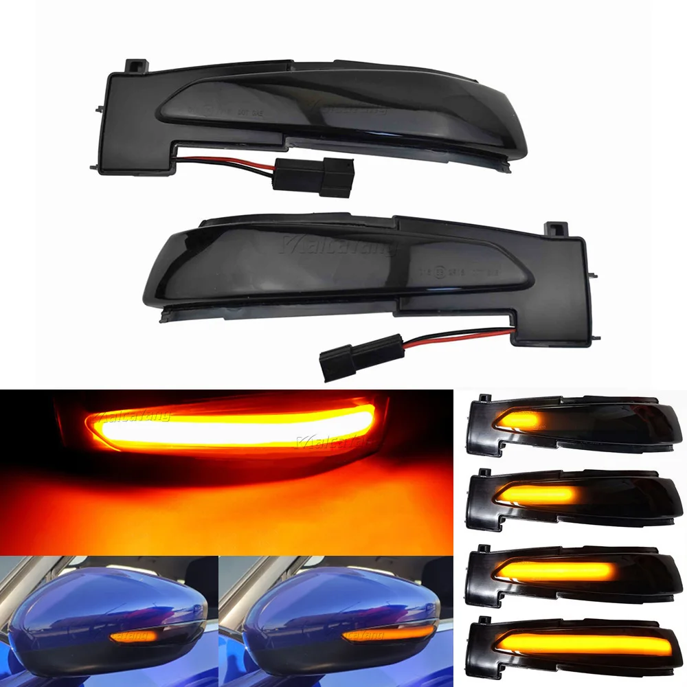 2Pieces Sequential Flashing Lamp For Peugeot 508 SW 2010-2017 LED ...