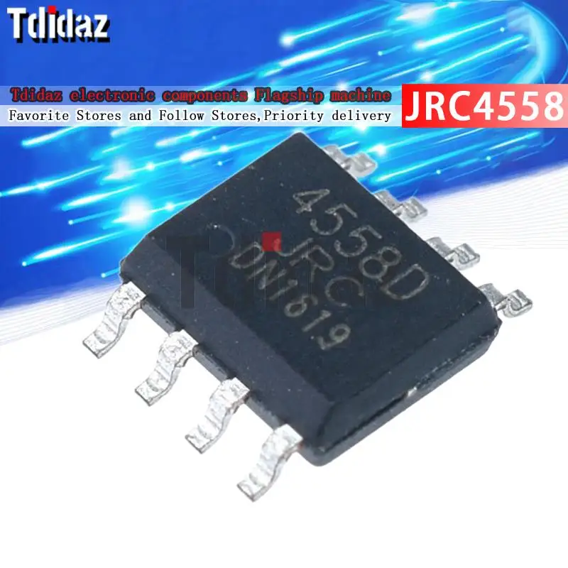 50PCS-4558D-SOP8-JRC4558-SOP-JRC4558D-NJM4558-4558-SOP-8-SMD-New-and ...