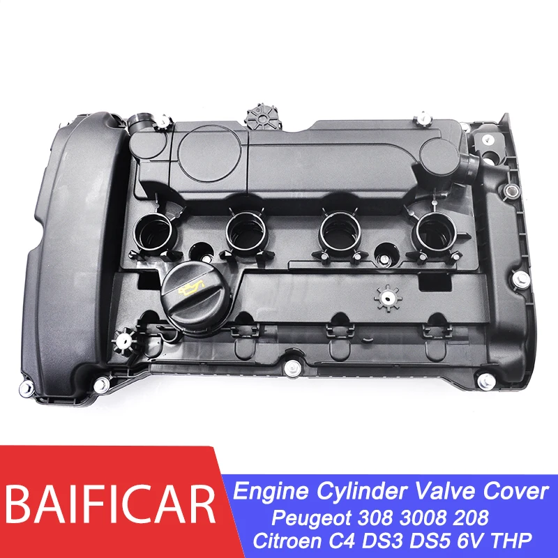 Baificar Double Valve Petrol Engine Cylinder Valve Cover & Gasket ...