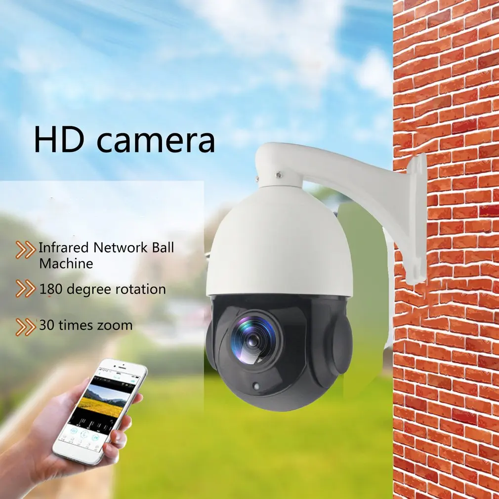 4.5 inch Mini 1080P HD IP PTZ Camera Network ONVIF H.265 Ultra HD ...