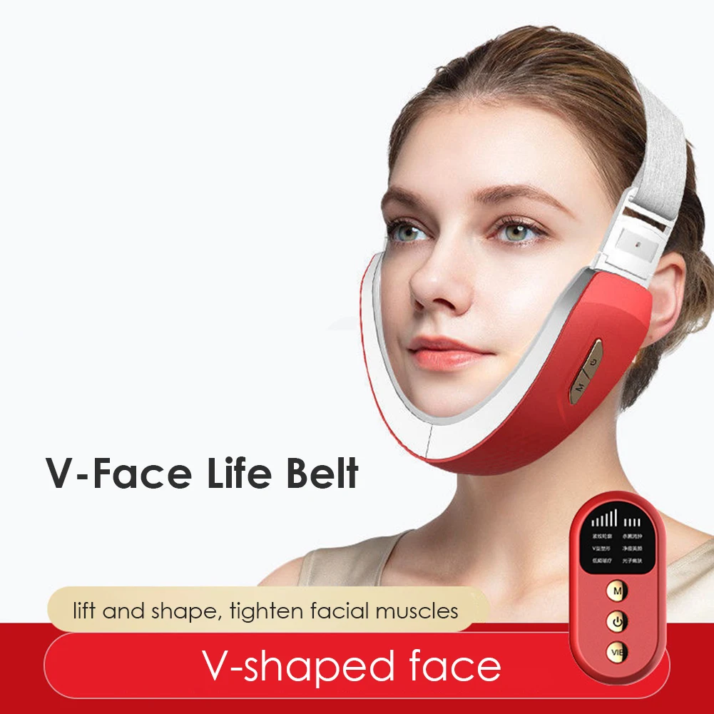 Galvanic Therapy Led Photon V-face Chin V-line Face Slimming Machine V ...