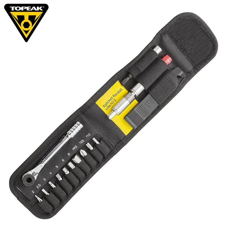 Topeak TT2525 Ratchet Rocket Lite Road Bike Mini Repair Tool Kit 19 Functions MTB Nano TorqBit ...