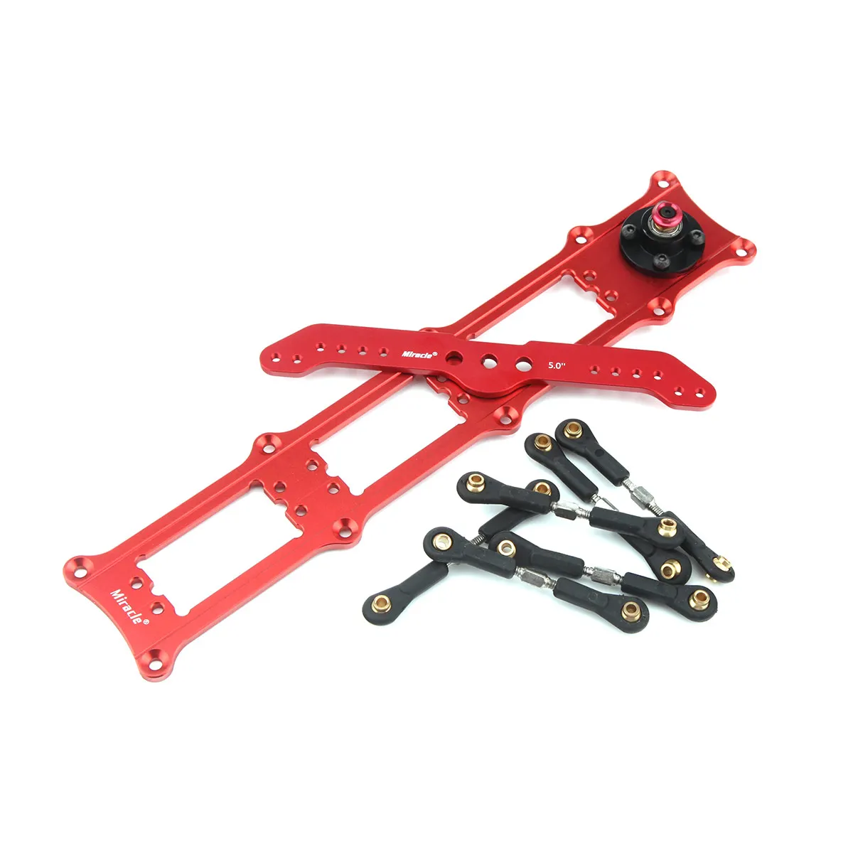 Aluminum Alloy Servo Rudders Mount Rudder Tray Set With 5 Inch Double ...