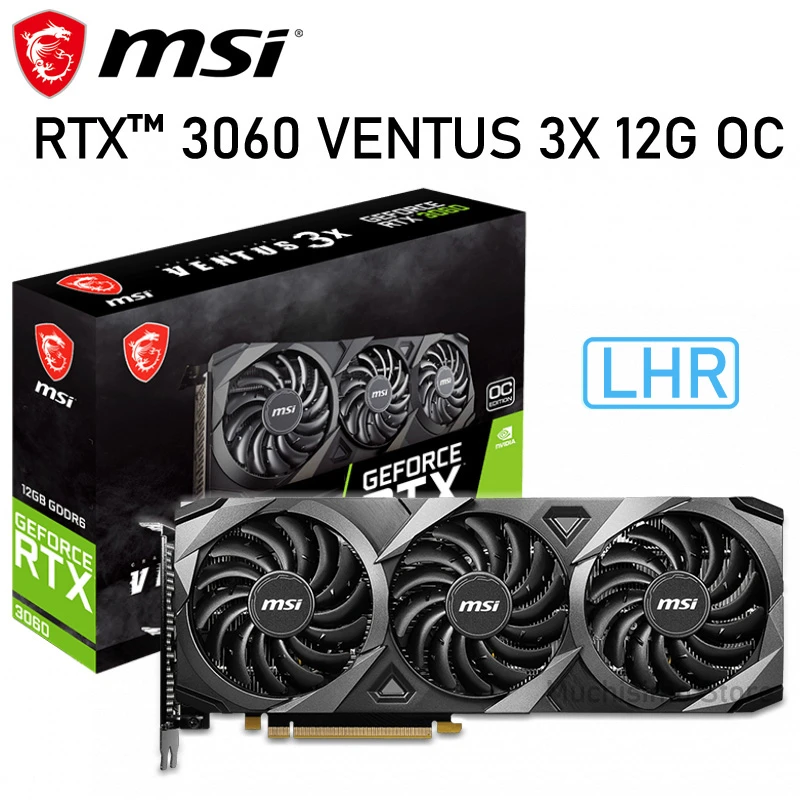 Msi Geforce Rtx 3060 Ventus 3x 12g Oc Placa Gráfica Rtx 306 15000mhz ...