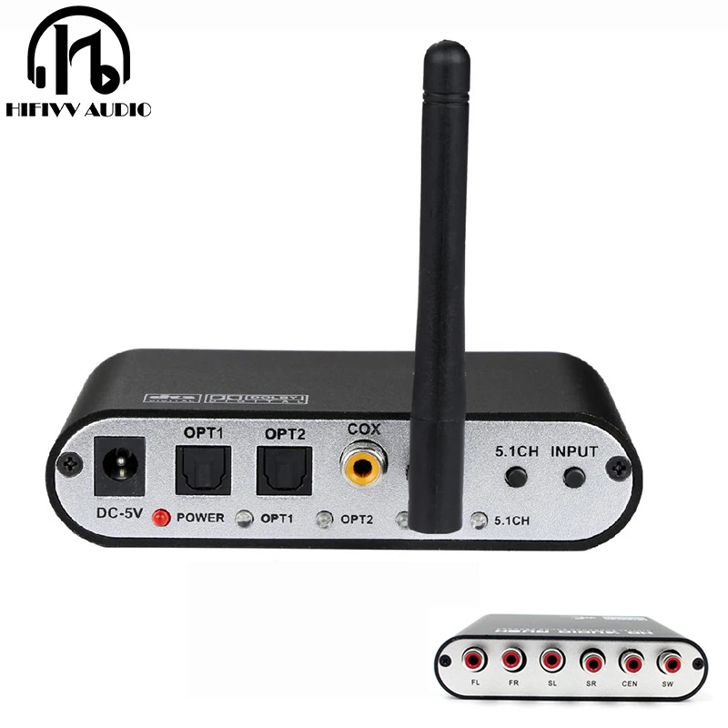 Optical Coaxial Digital Audio Converter 5.1 - Digital Bluetooth ...