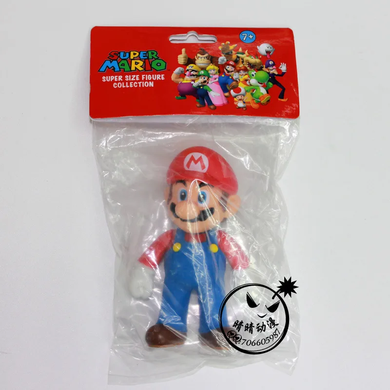 Super Mario Bros Luigi Yoshi Donkey Kong Wario PVC Action Figure ...
