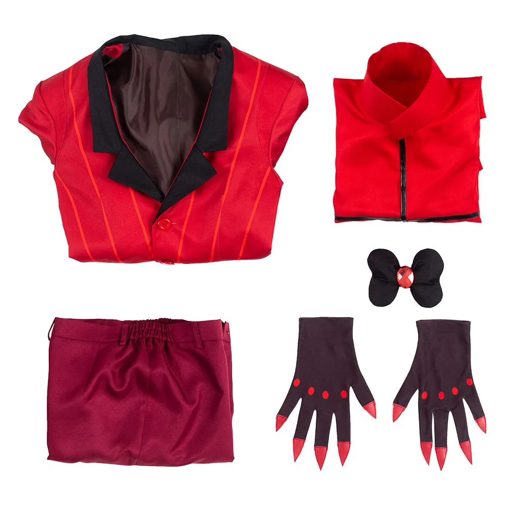 Hazbin Hotel Alastor Red Suit Cosplay Costume For Men - AllCosplay.com