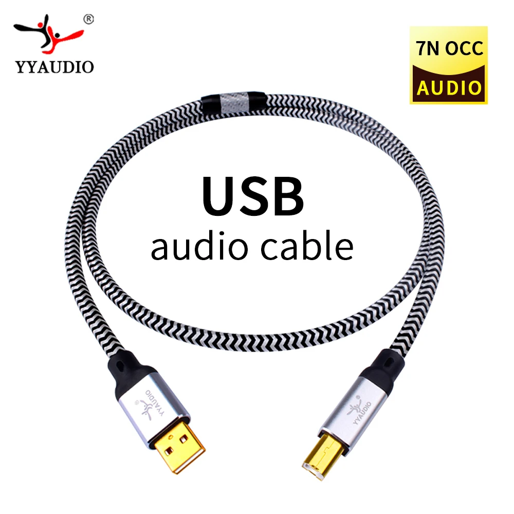 Yyaudio Hi-end Occ Silver Plated Usb Audio Cable Data Usb Cable Dac Usb ...