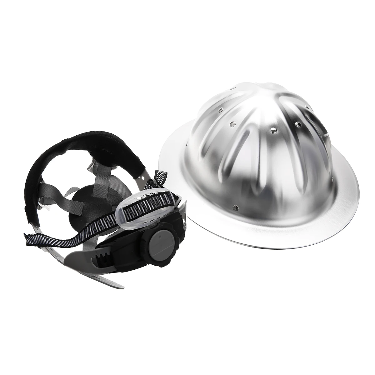 Aluminum Safety Helmet Lightweight Full Brim Construction Safety Helmet ...