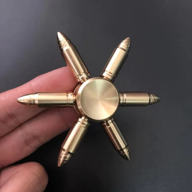 YUC Copper Metal Hand Spinner Fashion Bearing Spinner Brass Fidget ...