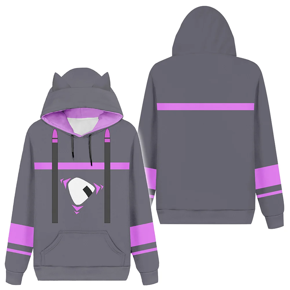 Hololive Vtuber Nekomata Okayu Cosplay Hoodie 3d Printed Hooded ...