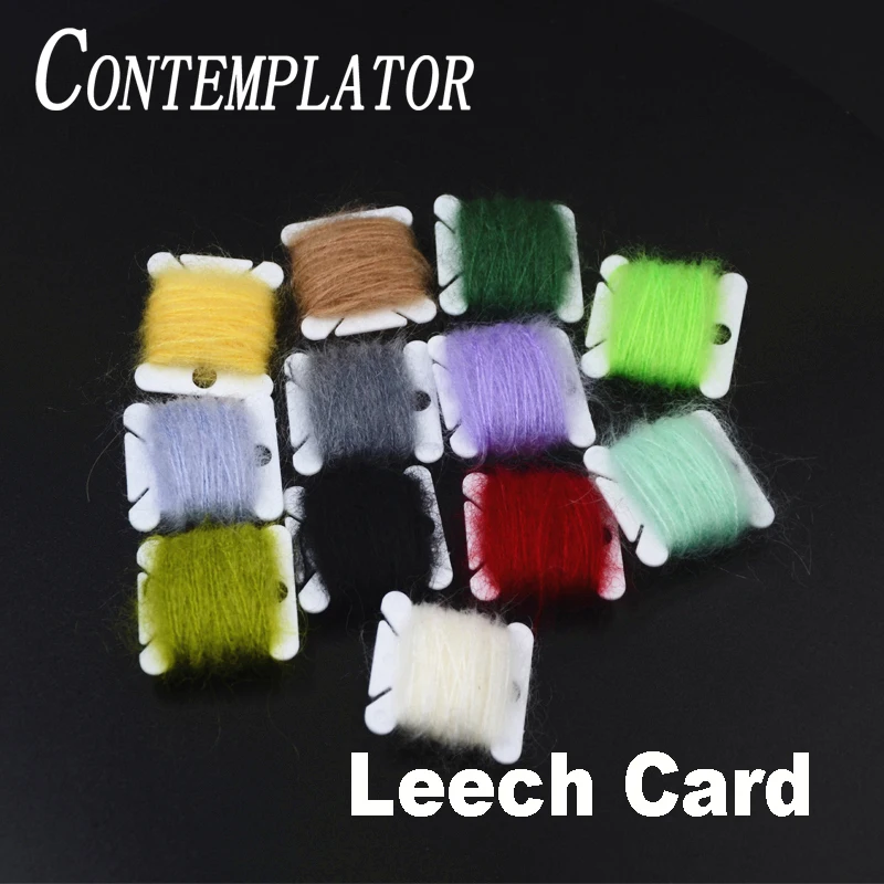 12optional Colors Mohair Leech Yarn Tying Streamer Big Nymph Fuzzy ...