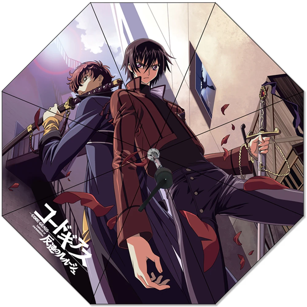 Code Geass Lelouch Of The Rebellion Umbrella Three-folding Non-auto ...