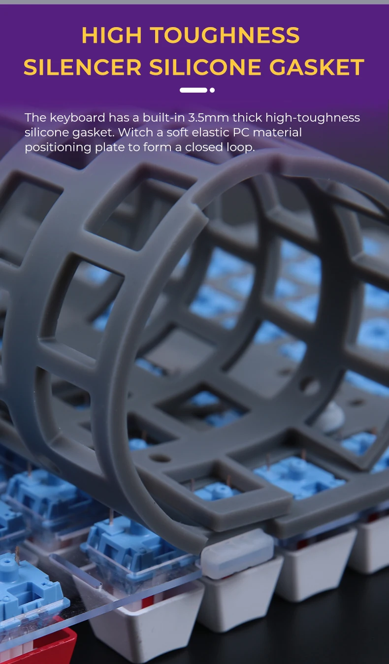 Dareu A98 Tri-mode Connection 100% Hotswap RGB Backlit PBT keycaps 98 ...