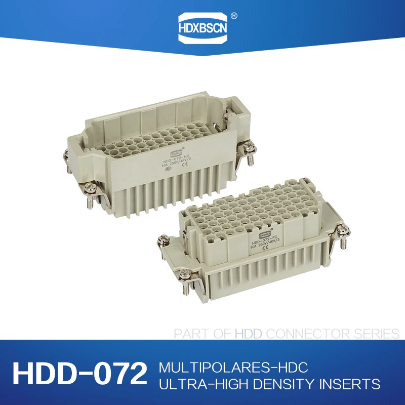 HDXBSCN Industrial rectangular heavy duty connector HDC HDD-072 core ...