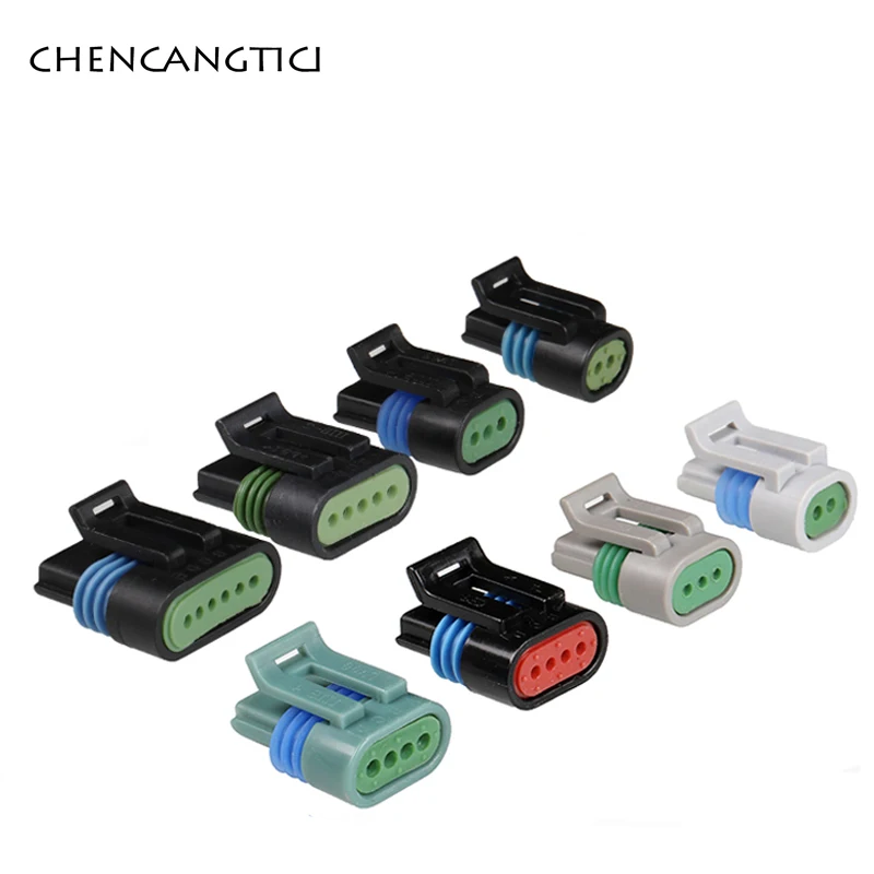 5 Sets 2 3 4 5 6 Pin Delphi GM Sensor Connector Sealed Auto Female Plug ...