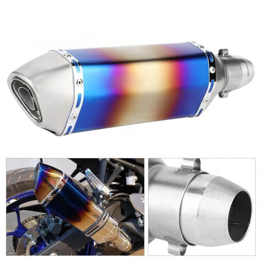 motorcycle exhaust Universal Motorcycle Accessory 51mm Stainless Steel ...