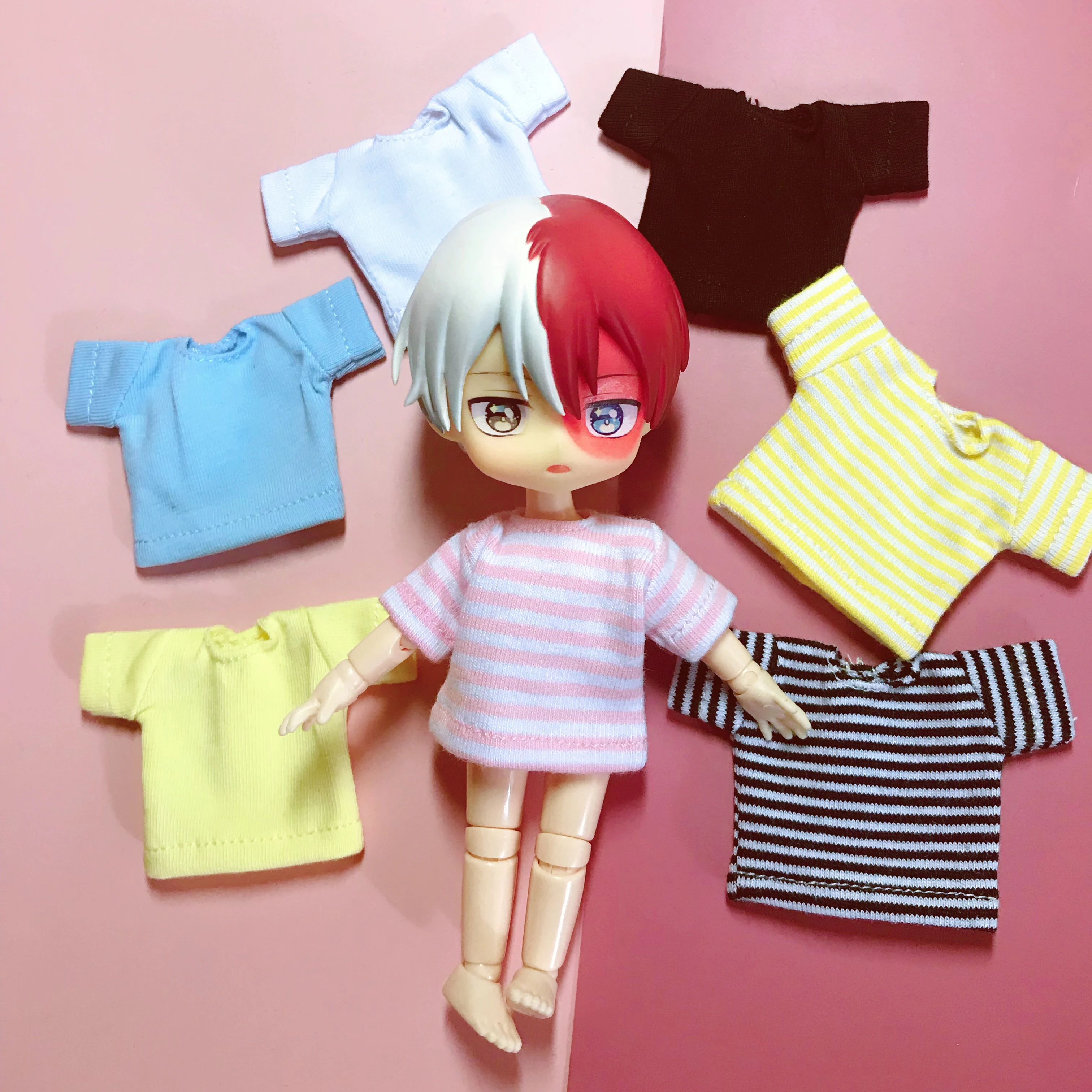 Ropa de bebé Ob11, camiseta de manga corta que combina con todo ...